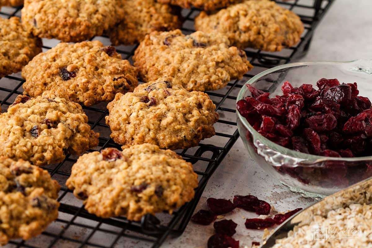 Cranberry & Oat Cookies | Only Crumbs Remain