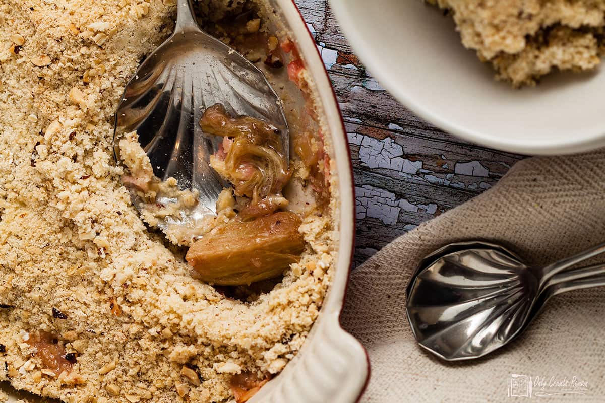 Rhubarb & Ginger Crumble | Only Crumbs Remain