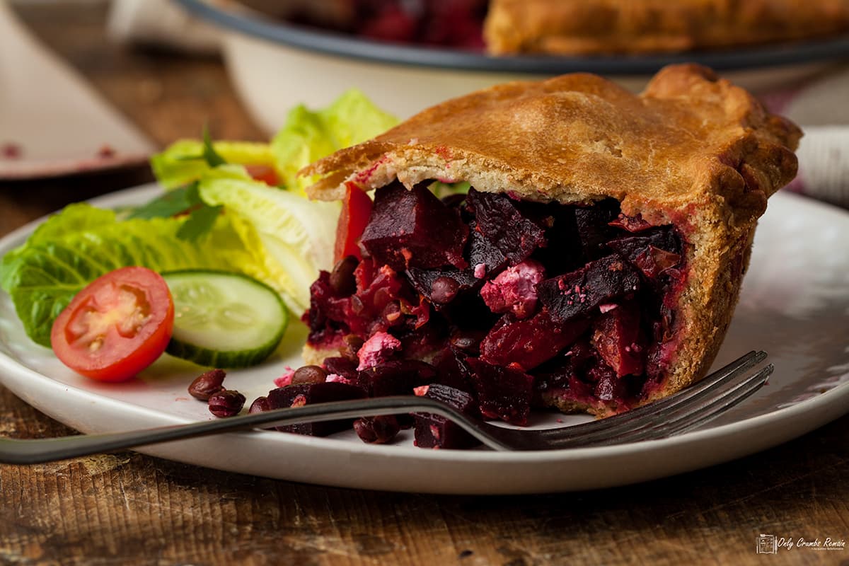 Vegan Beetroot & Lentil Pie | Only Crumbs Remain