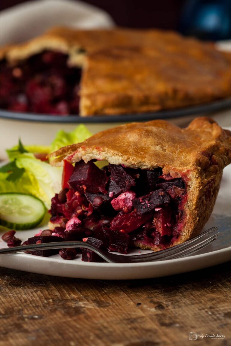 Vegan Beetroot & Lentil Pie | Only Crumbs Remain