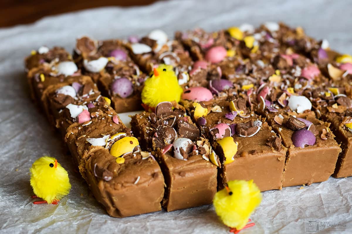 Double Chocolate Fudge with Mini Eggs | Only Crumbs Remain
