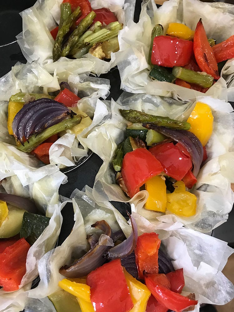 Roasted Vegetable Tartlets | Only Crumbs Remain