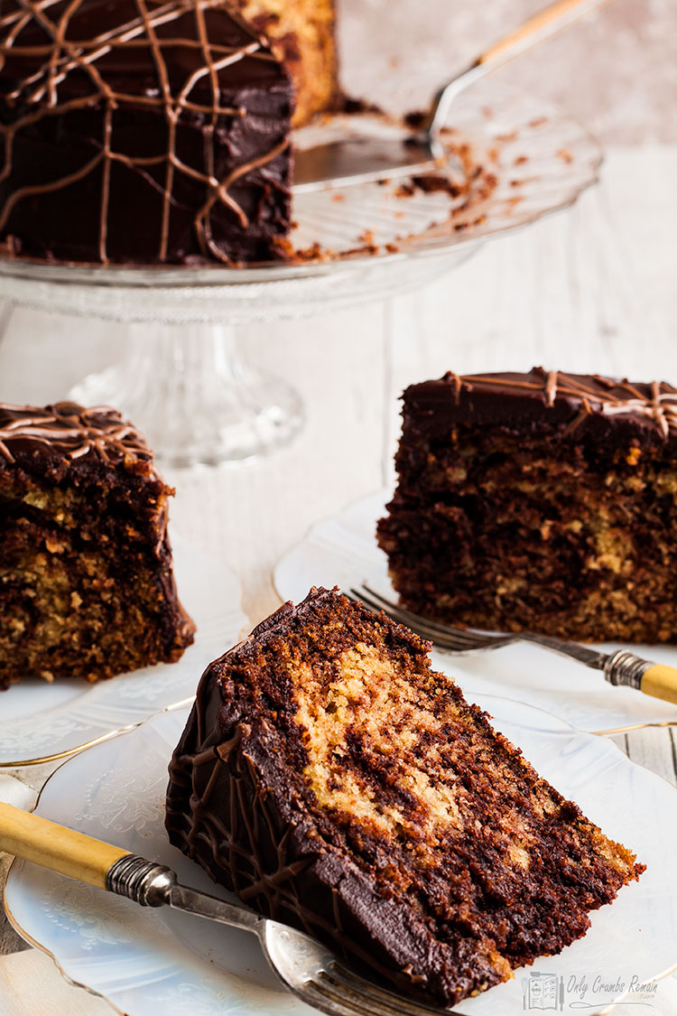 Chocolate and Vanilla Kefir Cake | Only Crumbs Remain