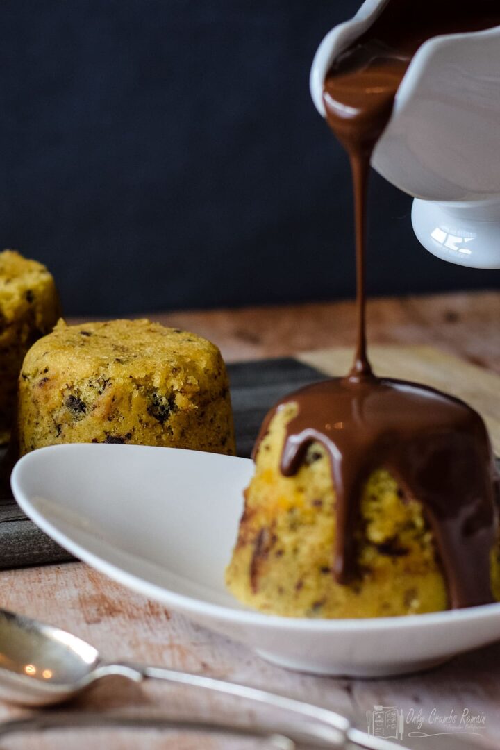 Chocolate Orange Steamed Puddings | Only Crumbs Remain