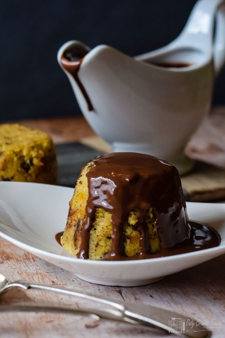 Chocolate Orange Steamed Puddings | Only Crumbs Remain