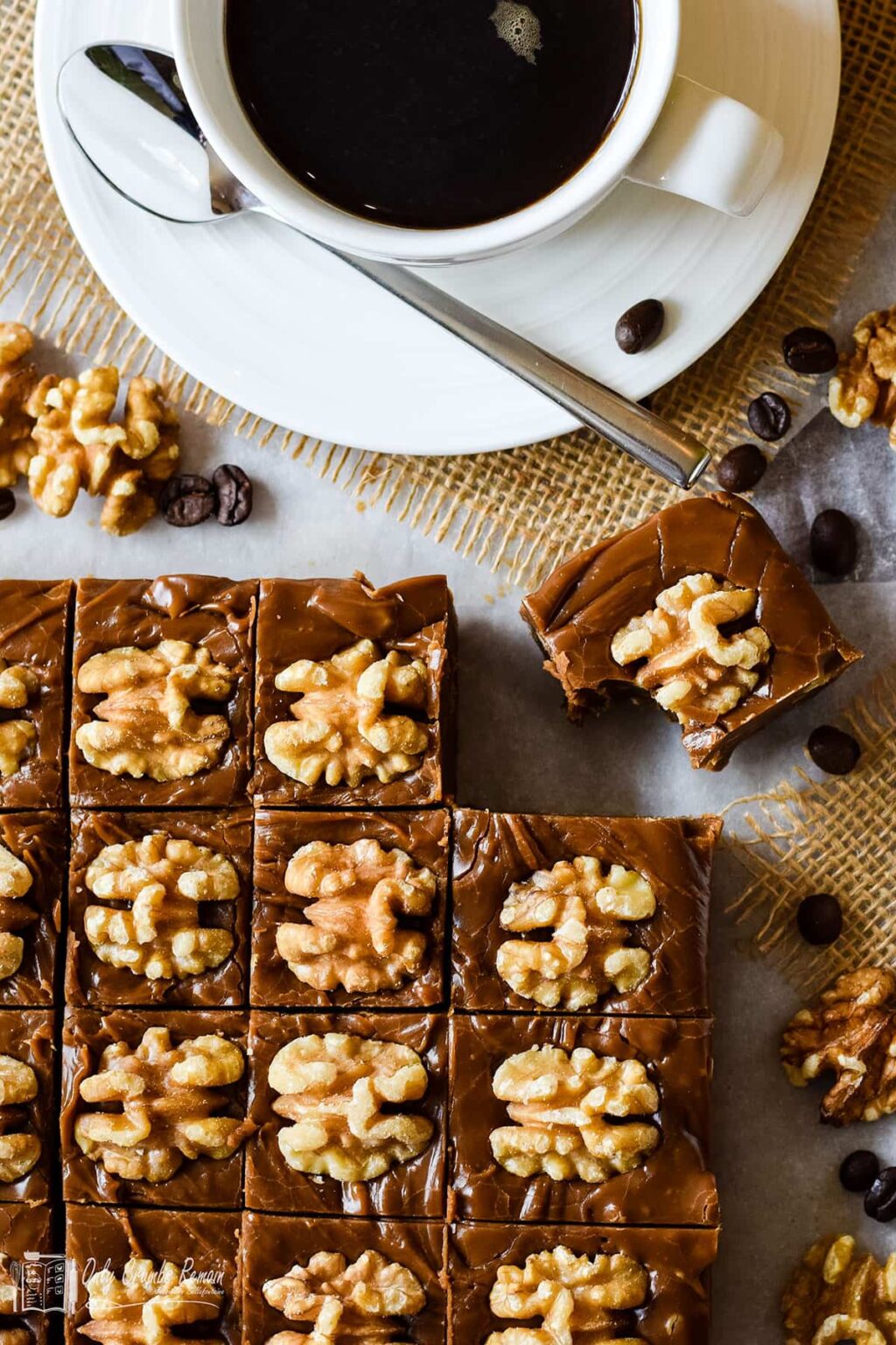 Coffee & Walnut Fudge | Only Crumbs Remain