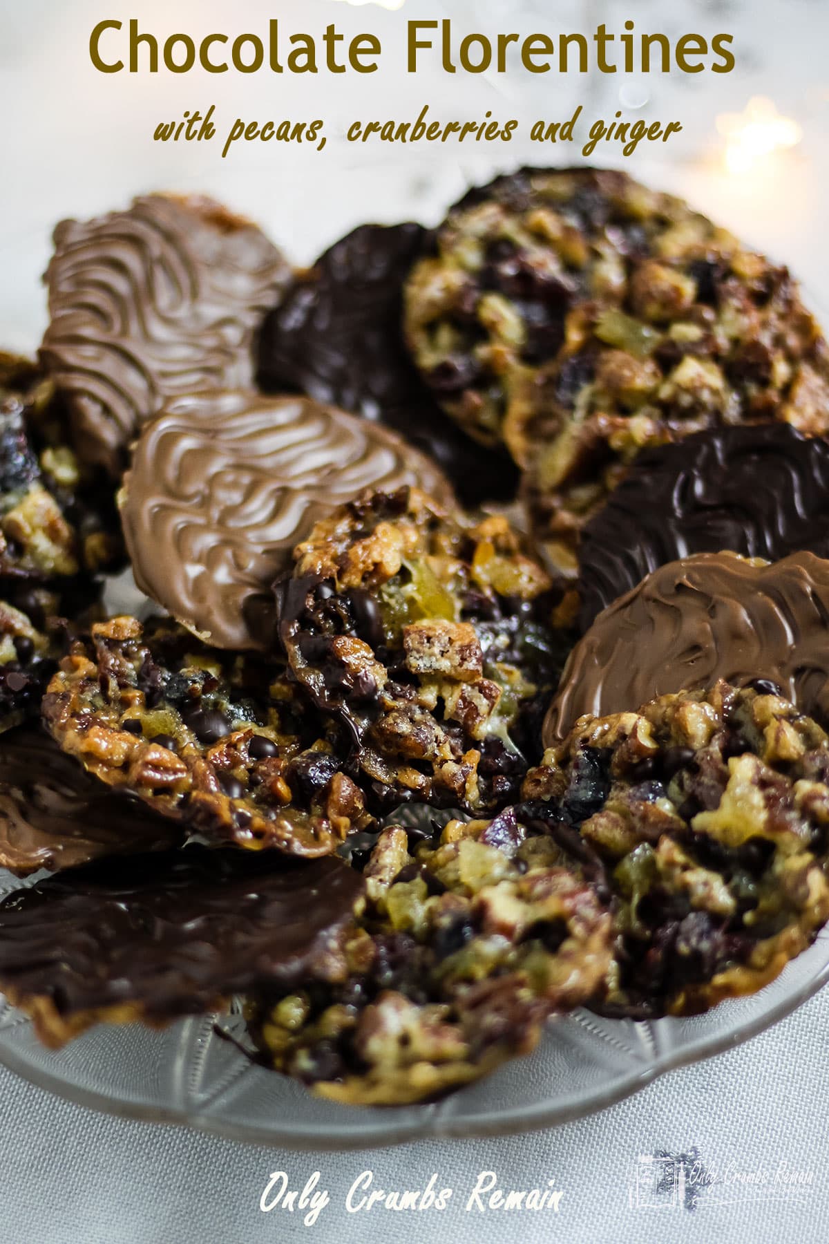 Chocolate Florentines | Only Crumbs Remain