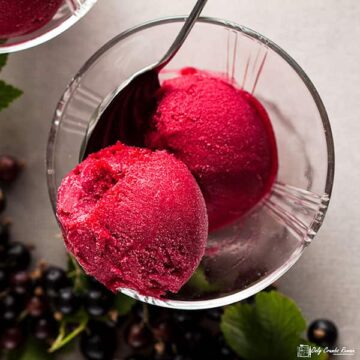 Blackcurrant Sorbet | Only Crumbs Remain