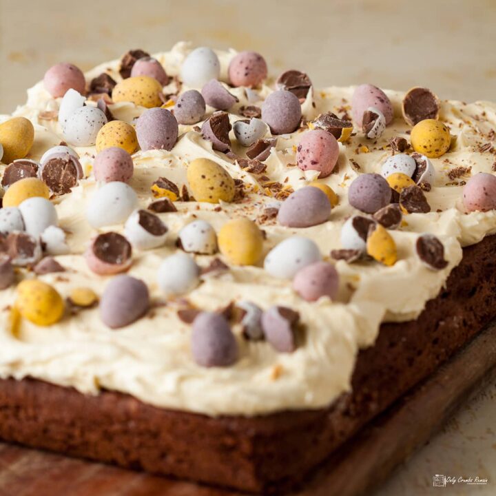 Easy Easter Chocolate Tray Bake | Only Crumbs Remain